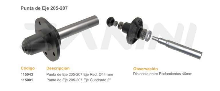 Punta de eje 205-207 - Zanini S.A.