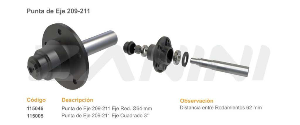 Punta de eje 209-211 - Zanini S.A.