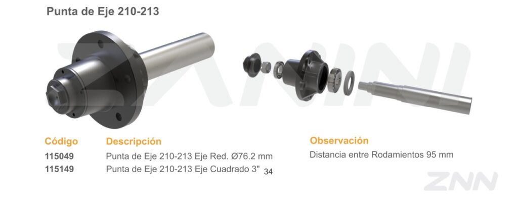 Punta de eje 210-213 - Zanini S.A.